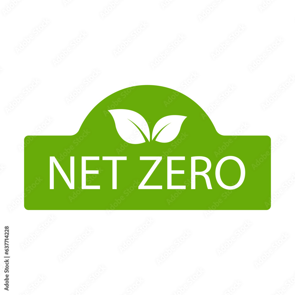 net zero carbon footprint icon vector emissions free no atmosphere ...