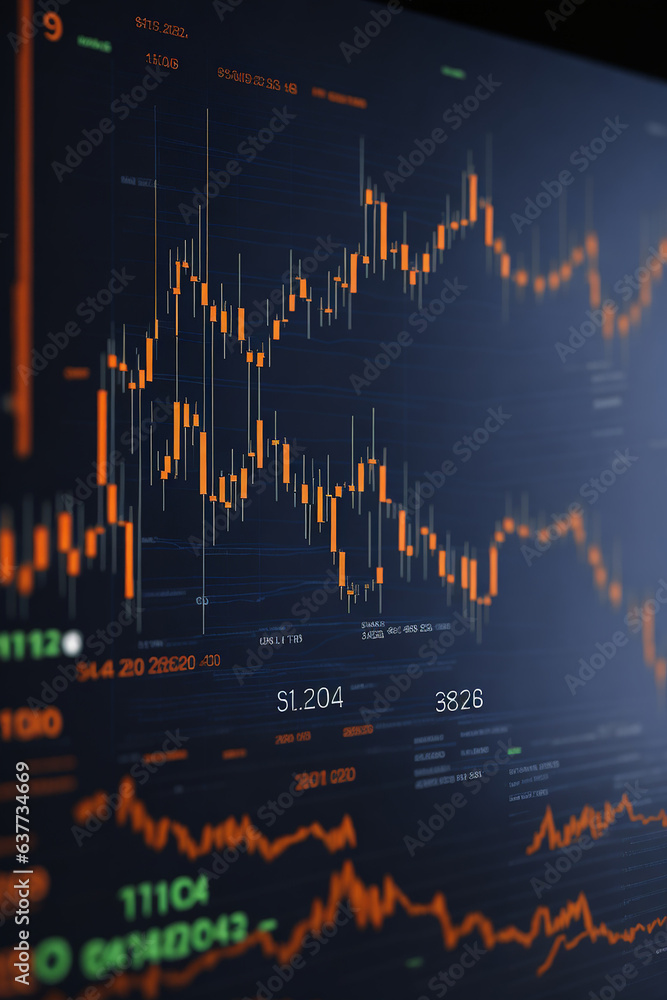 stock market trading candlestick chart background image Stock ...