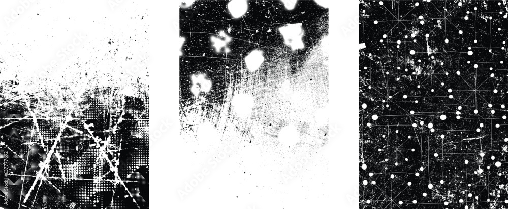 Glitch distorted grungy isolated layers . Design element for brochure ...