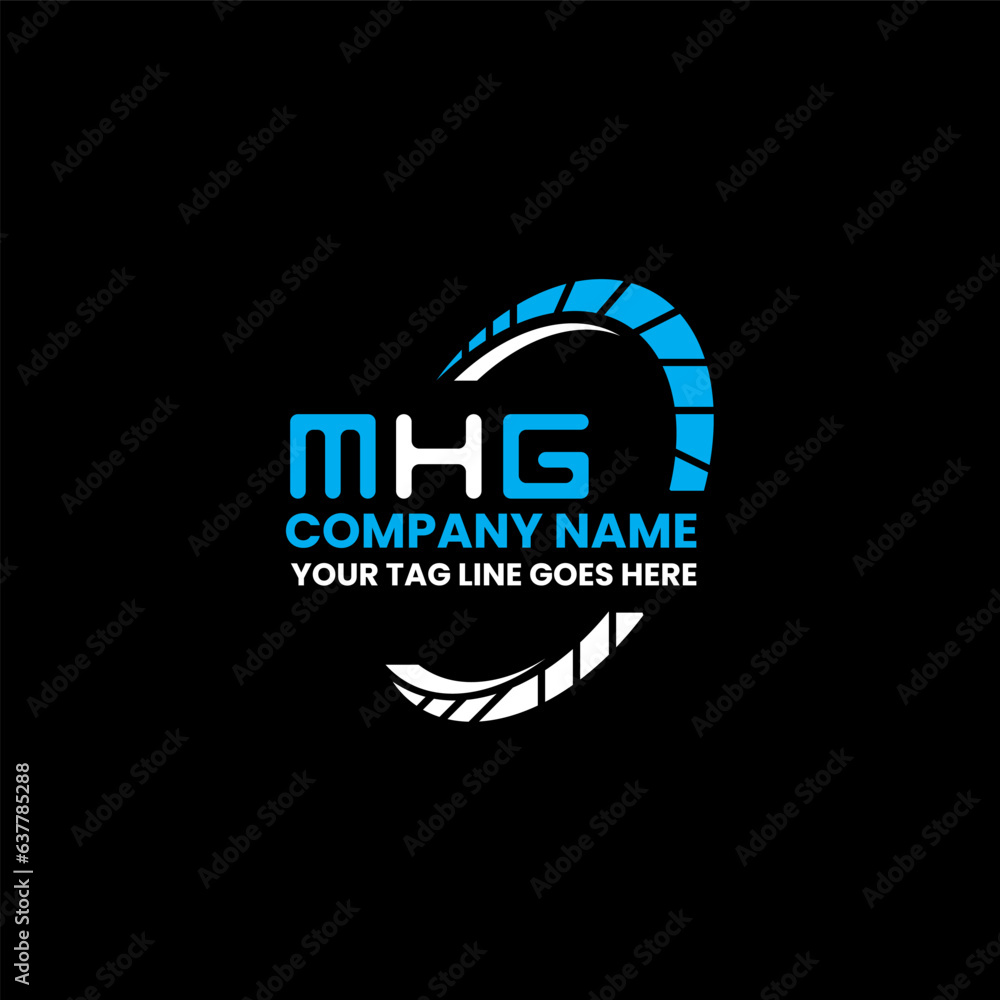 MHG letter logo creative design with vector graphic, MHG simple and ...