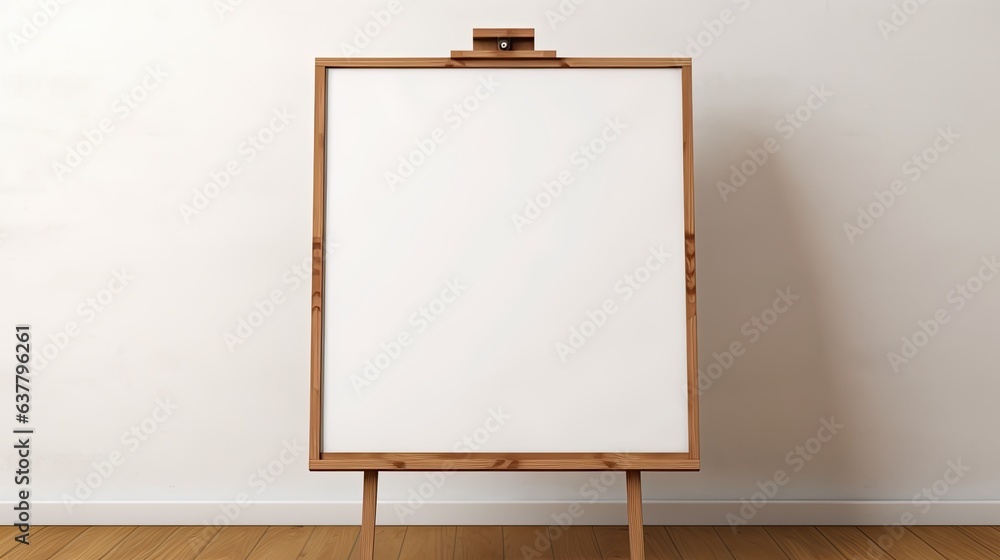 A blank paper sheet on a tablet like pad displayed on an artist s desk ...