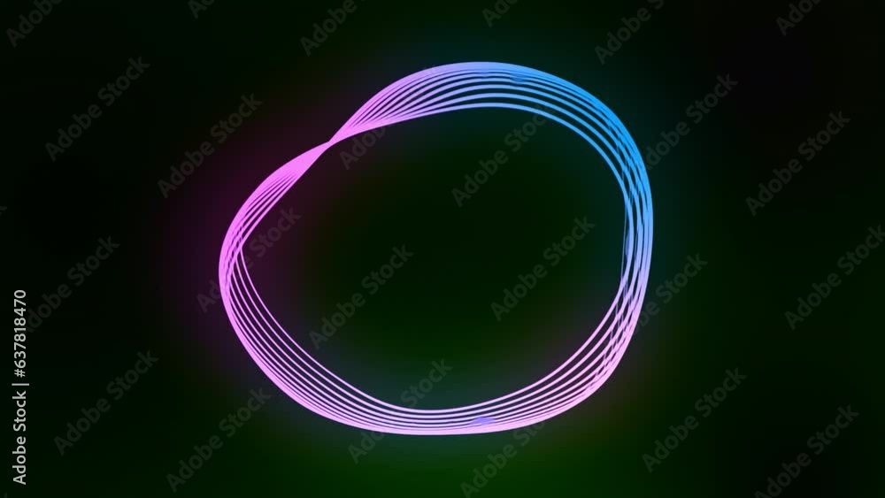 Abstract circle flow motion circle optical illusion on an animation ...