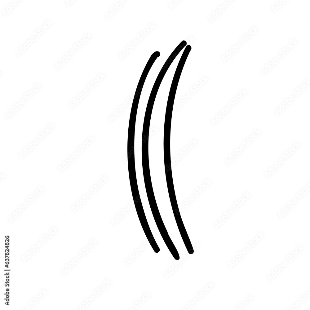 Symbol open left parentheses scribble font in doodle scribble brush ...