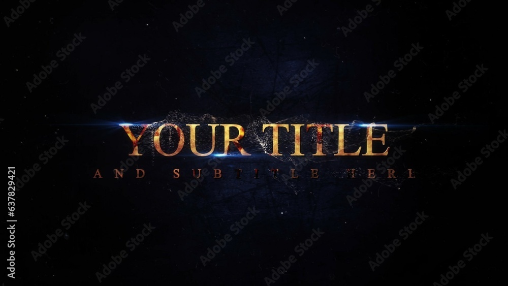 Cinematic Movie Trailer Title Stock Template | Adobe Stock