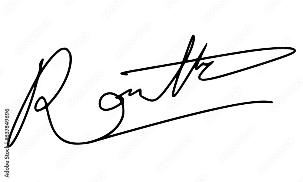 Abstract signature style with letter R for documents Stock Vector ... Abstract signature style with letter R for documents Stock Vector ...
