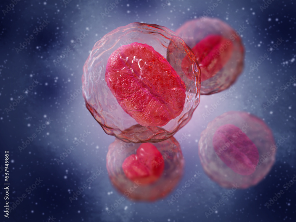 Medical background, eggs of helminths, parasitic worms, worms living in ...