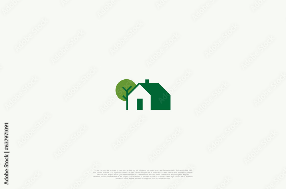 tree house logo. Usable for Real Estate, Construction, Architecture and ...