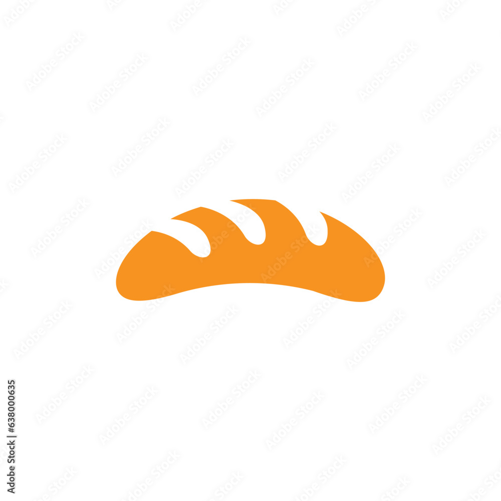 Bread icon. Simple style bread company big sale poster background ...