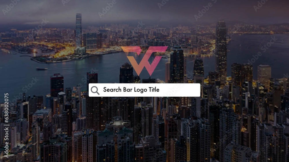 Search Bar Logo Full Frame Title Stock Template | Adobe Stock
