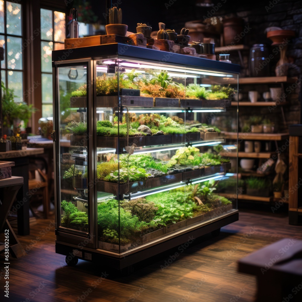 Large-scale microgreens for growing plants indoors in vertical gardens ...