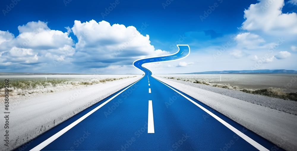 blue road with white background for infographic HD wallpaper Stock ...
