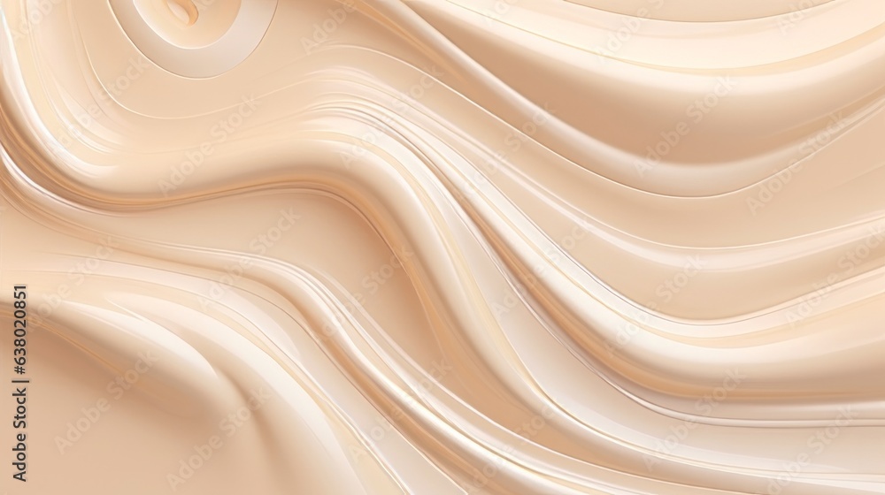 Composition of cream texture. Abstract beige background with wavy lines ...