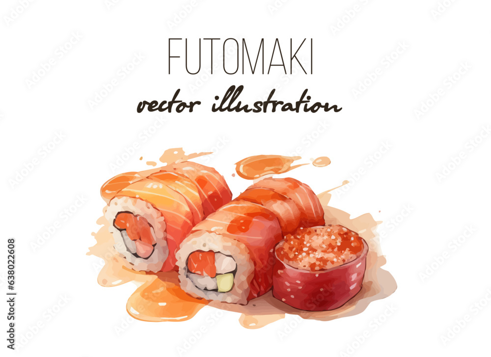 Watercolor Japanese frame. Frame with hand draw Japanese objects:Torii ...