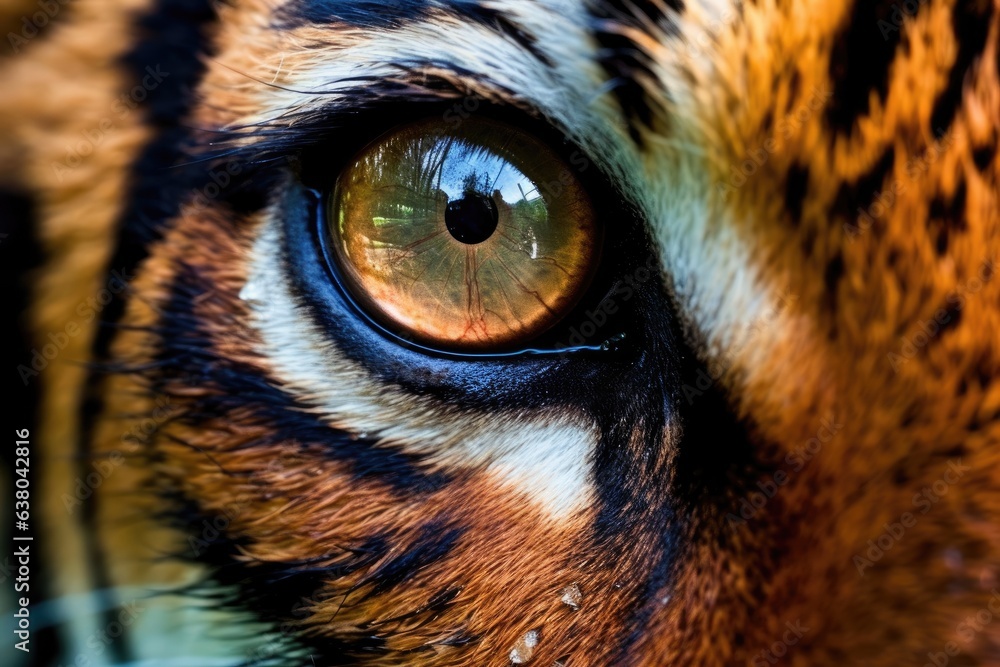 A close up image of Tigers Eyes in intense sunlight. The tiger at our ...