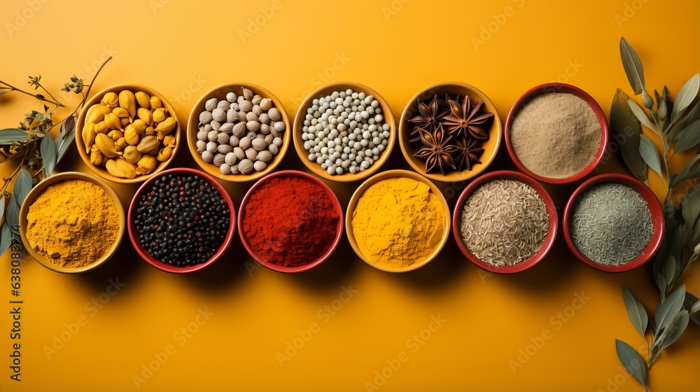 Spices and seasonings for taste. Diversity in the Indian spice market ...