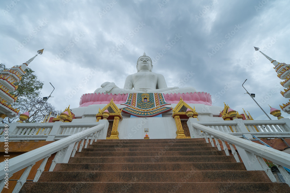 Wat Phra Bat Phu Pan Kham, temple pagoda is a buddhist temple in Khon ...