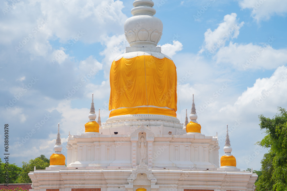 Phra That Na Dun temple pagoda is a buddhist temple in Maha Sarakham ...