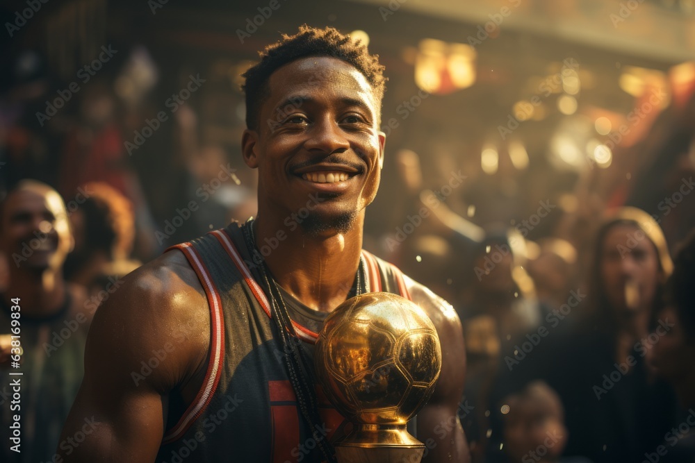 Person Celebrating Victory Success: First Place Achievement ...