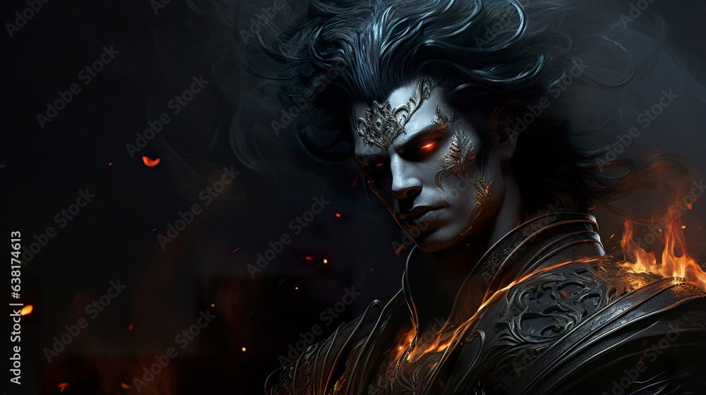A stunning artwork captures the essence of Hades, the powerful deity of the underworld. Hades ...