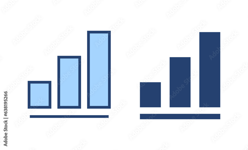 Growing graph icon vector. Chart sign and symbol. diagram icon Stock ...