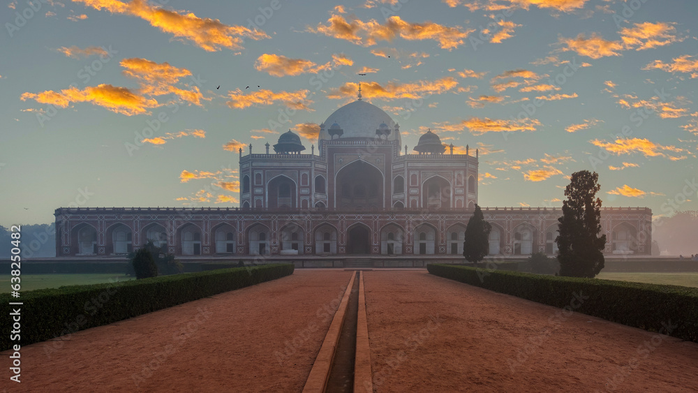 Poster Humayun's tomb erected in honour of Mughal king Humayun at Delhi ...