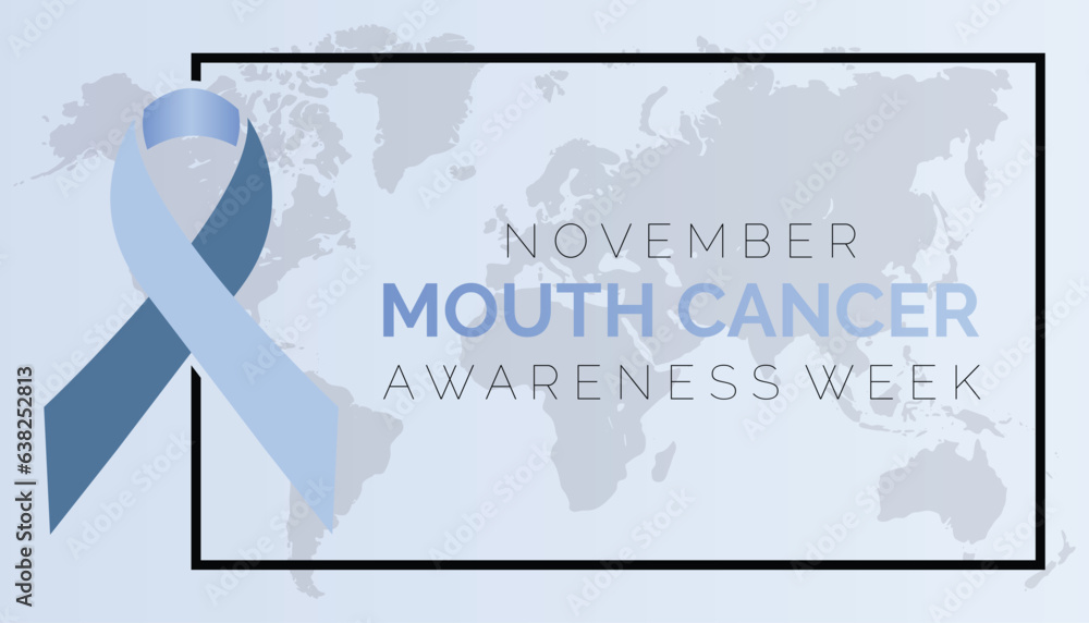 Vector illustration on the theme of Mouth Cancer awareness week ...