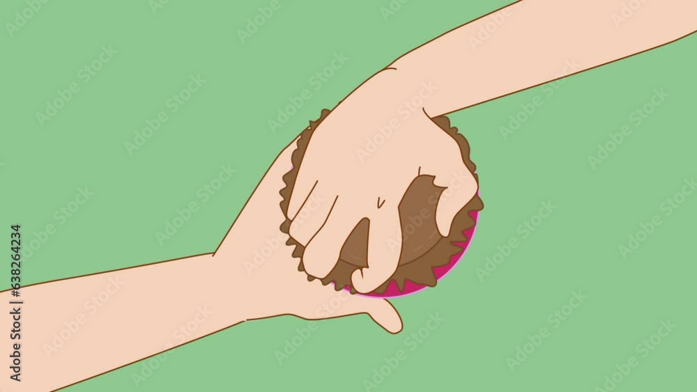 POV opening jam. Hands holding jar of berry jam tightly and twisting ...