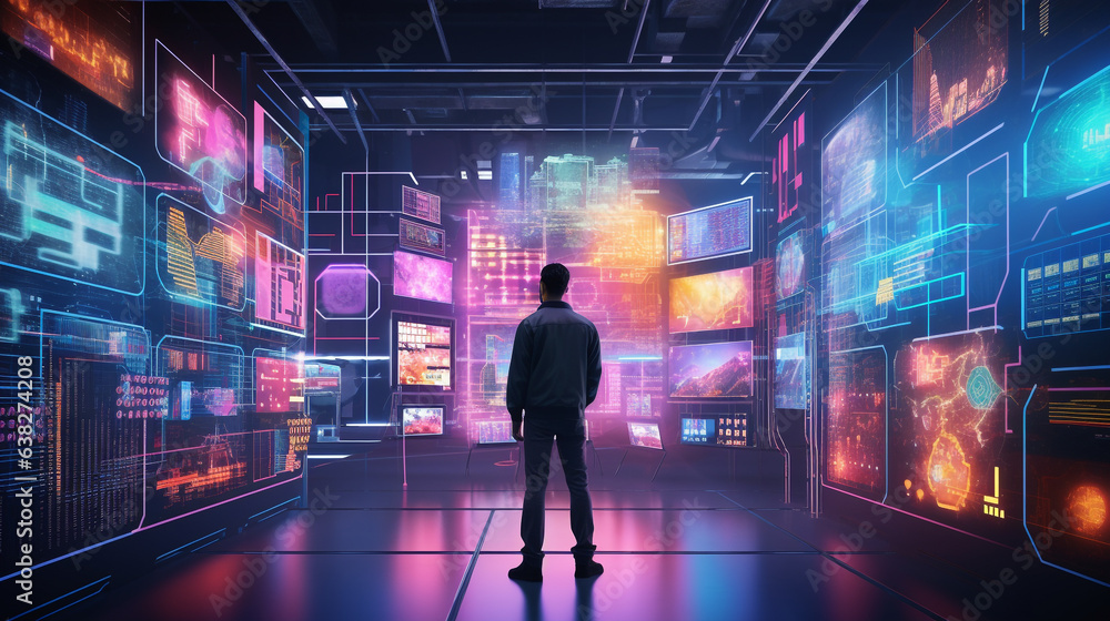 Next-gen Insight: AI Expert Navigating Advanced Cloud Interface in ...