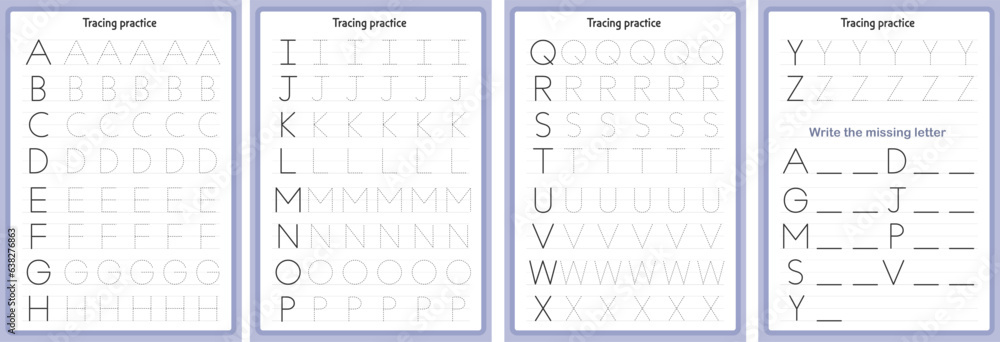 Basic Tracing for kids | Preschool tracing worksheet for handwriting ...