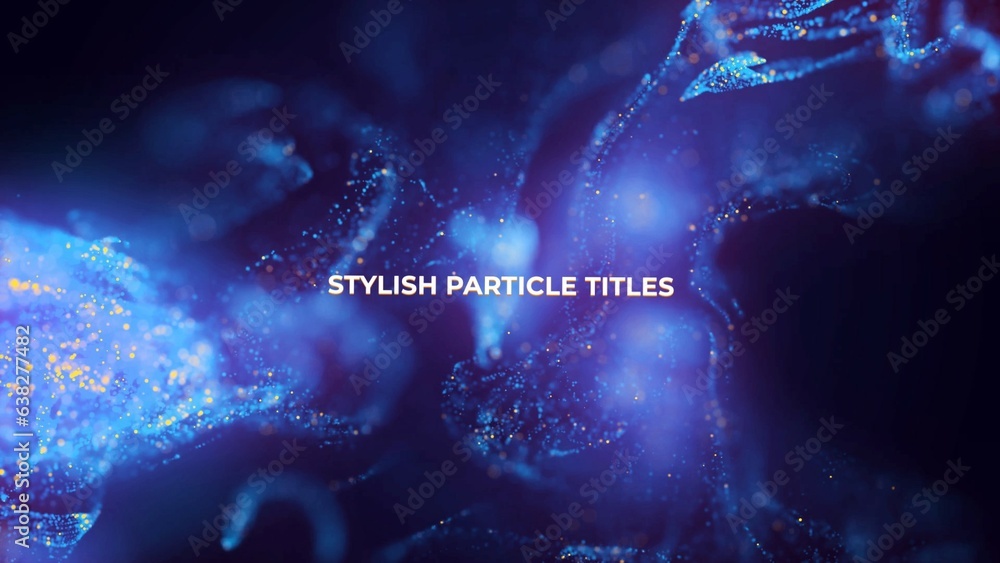 Stylish Particle Titles Stock Template | Adobe Stock