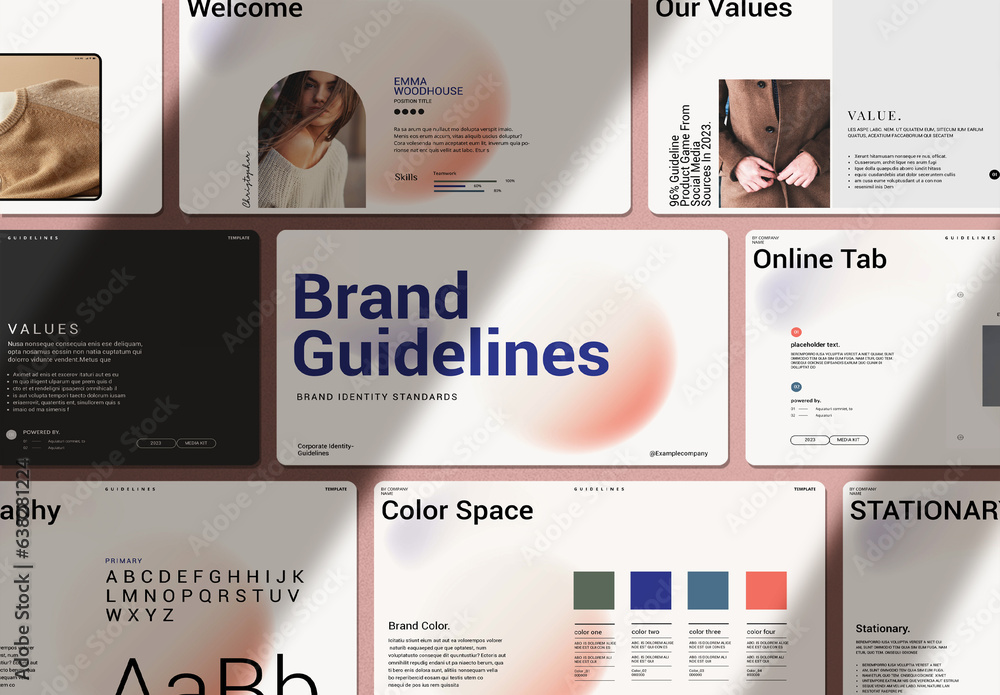 Guidelines Presentation Template Stock Template | Adobe Stock