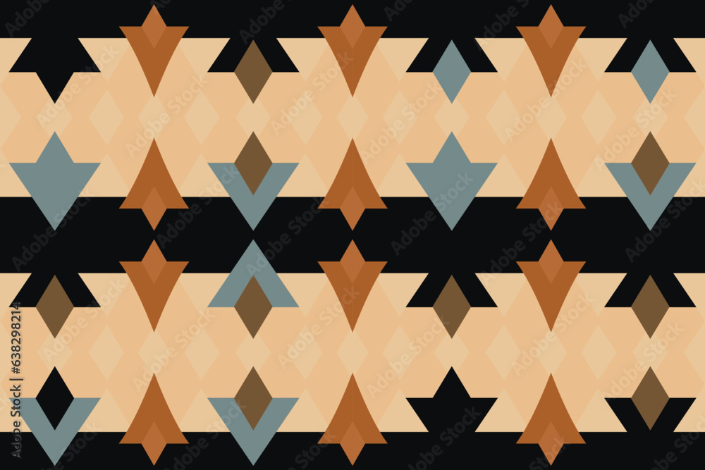 Modern geometric shapes patterns, seamless vector illustration. Pattern ...
