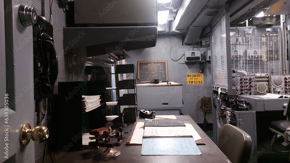 New York, United States - August 5, 2023: Inside the USS Intrepid ...