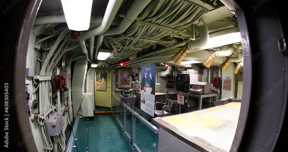New York, United States - August 5, 2023: Inside the USS Intrepid ...