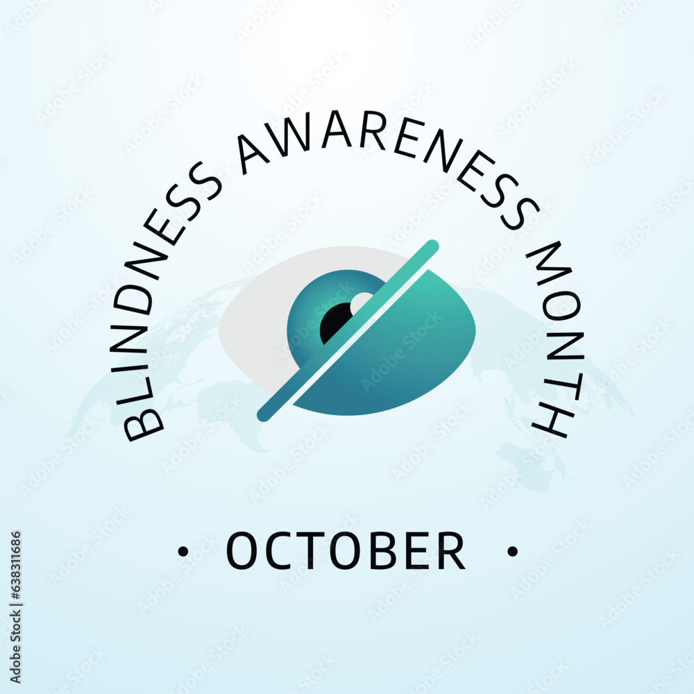 vector graphic of Blindness Awareness Month good for Blindness ...