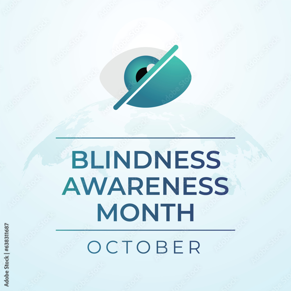 vector graphic of Blindness Awareness Month good for Blindness ...