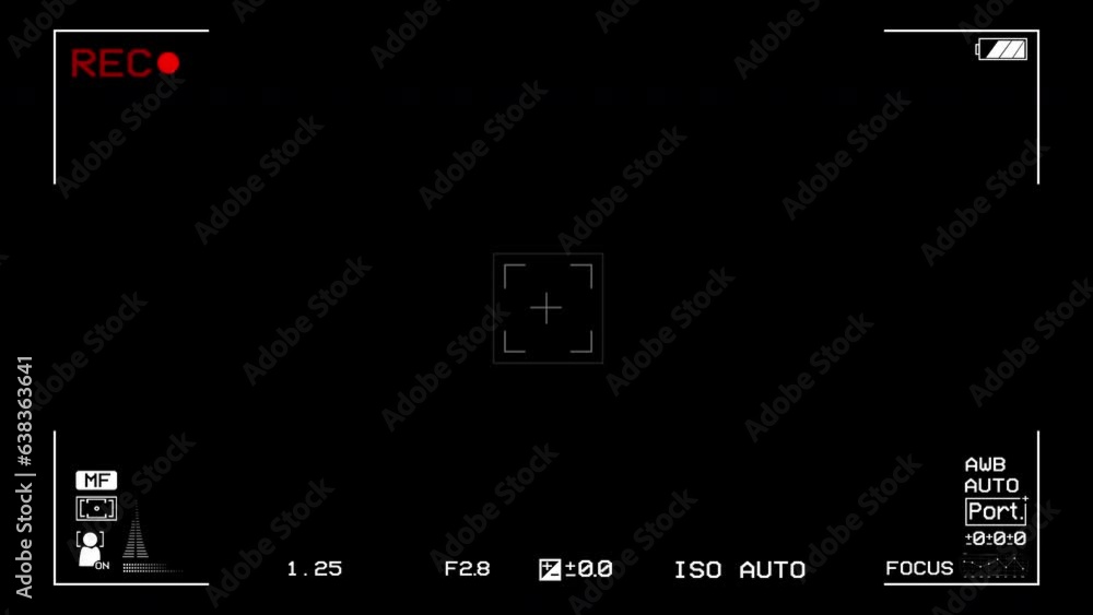 4K Viewfinder Overlay with Frame Lines, Battery Levels, Focus Guides ...
