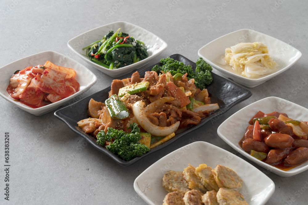 Korean food dish Dongtae-tang Kimchi Roll Mackerel Braised Mackerel ...