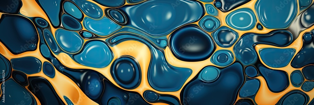 Top-Down Render Showcasing Reaction Diffusion Background - Blue and ...