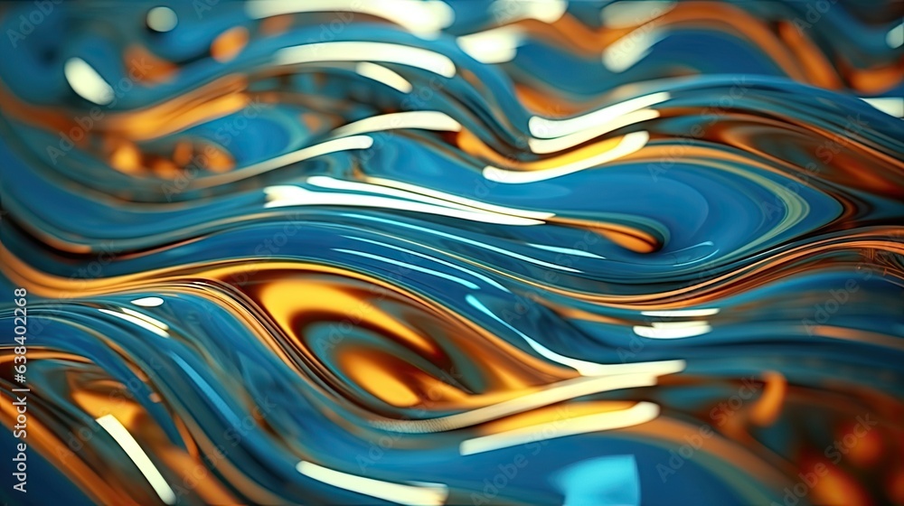 Top-Down Render Showcasing Reaction Diffusion Background - Blue and ...
