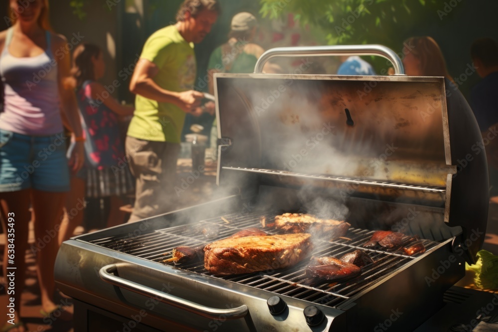 Tasty roasting meat beef steak BBQ grid grilling stripes ready for ...