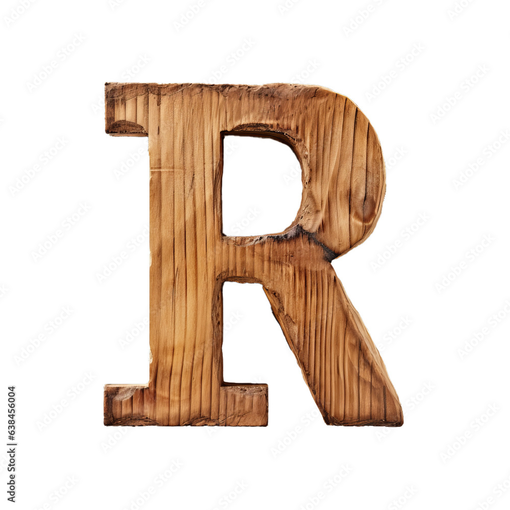 Rustic 3d wooden letter R, wood typography font, alphabet abc, isolated ... Rustic 3d wooden letter R, wood typography font, alphabet abc, isolated ...