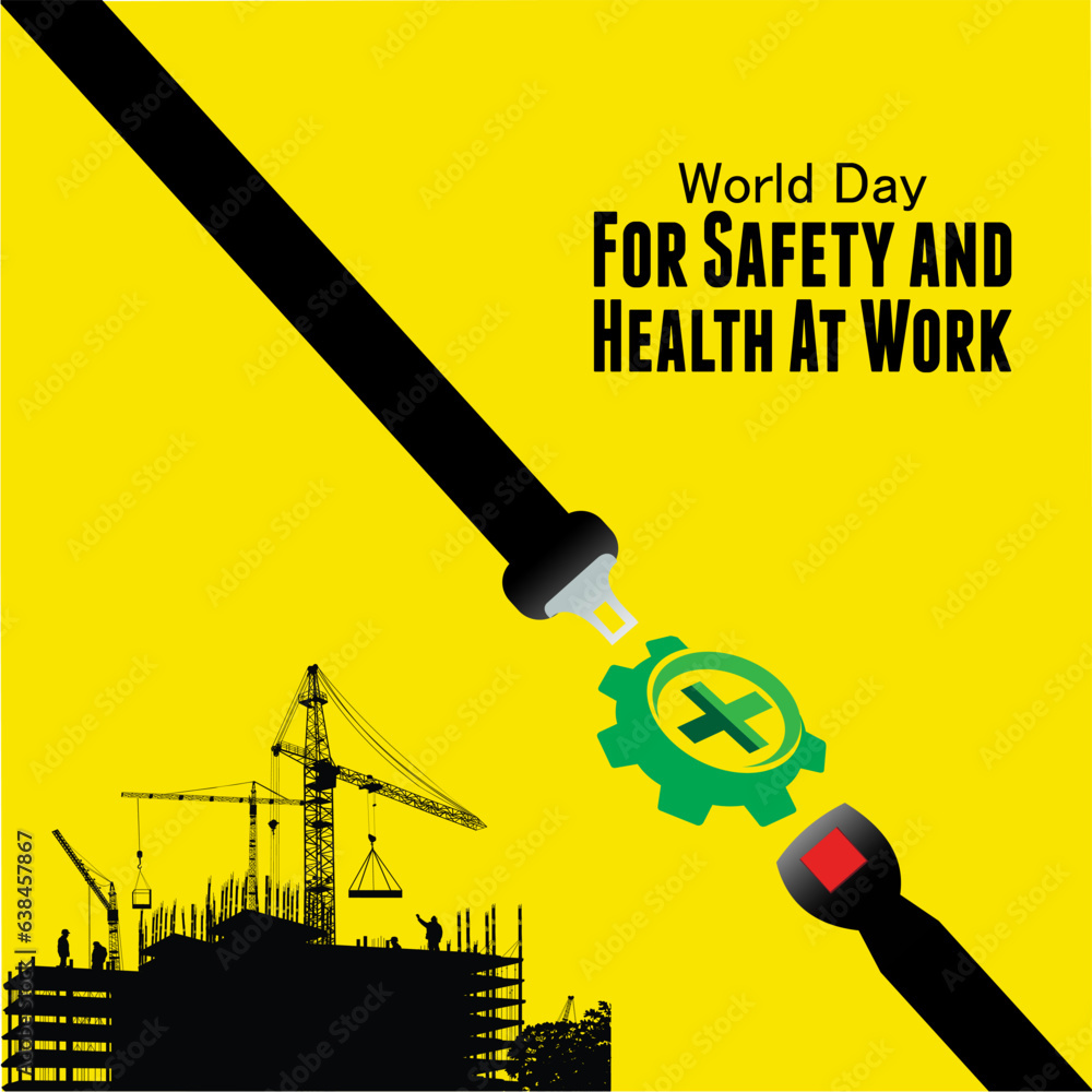 World Day Of Safety and Health at Work, Poster. Stock Vector | Adobe Stock