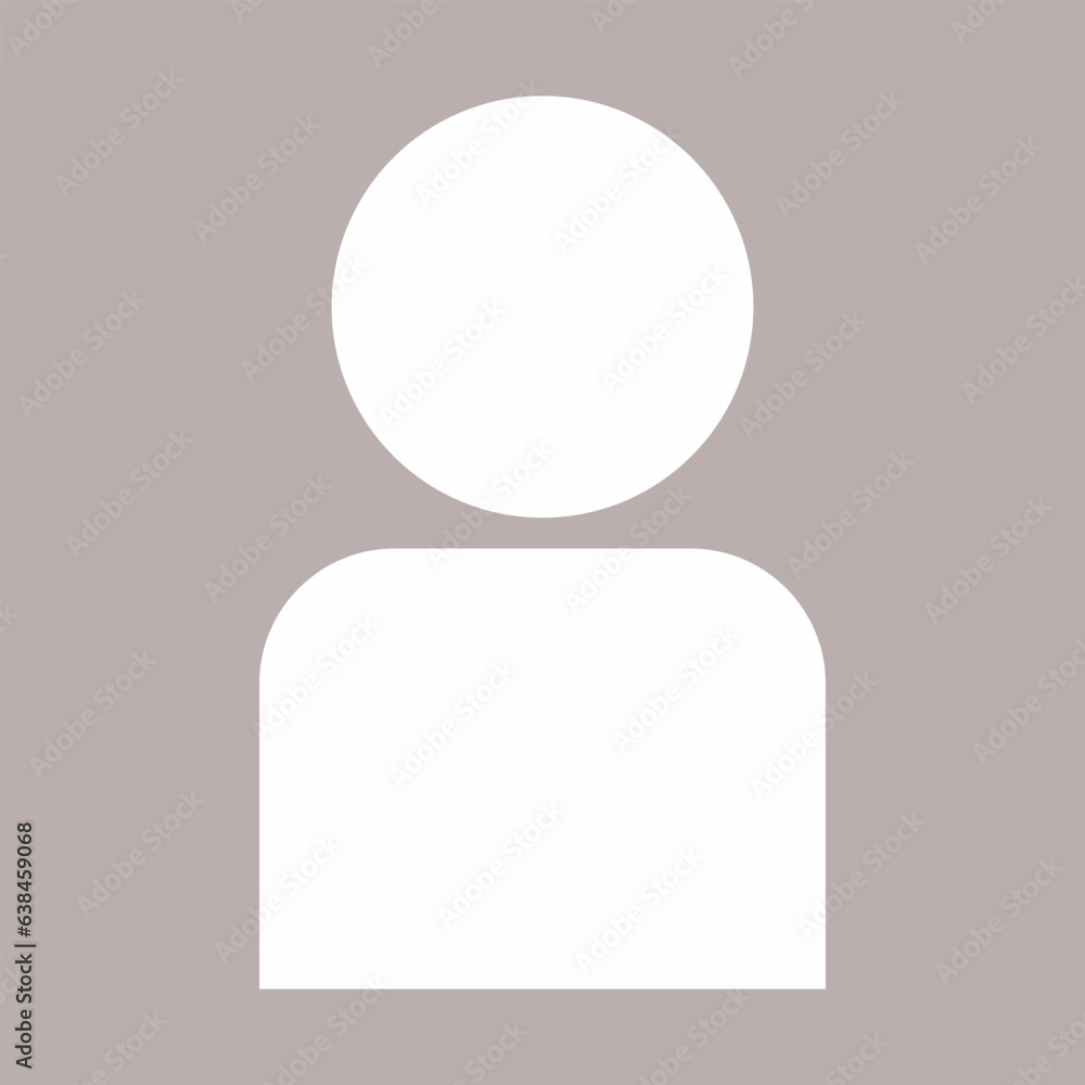 Human vector icon. Vector flat illustration. Avatar, user profile ...