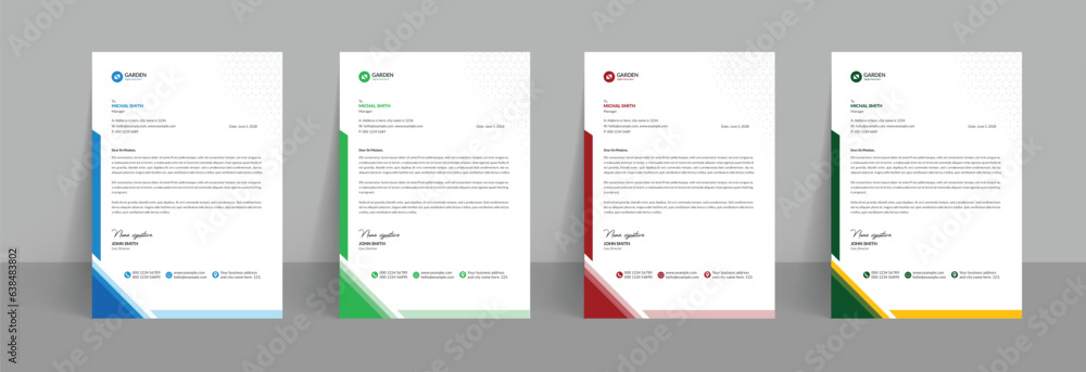 Lawn mower letterhead design and professional Simple clean print-ready ...