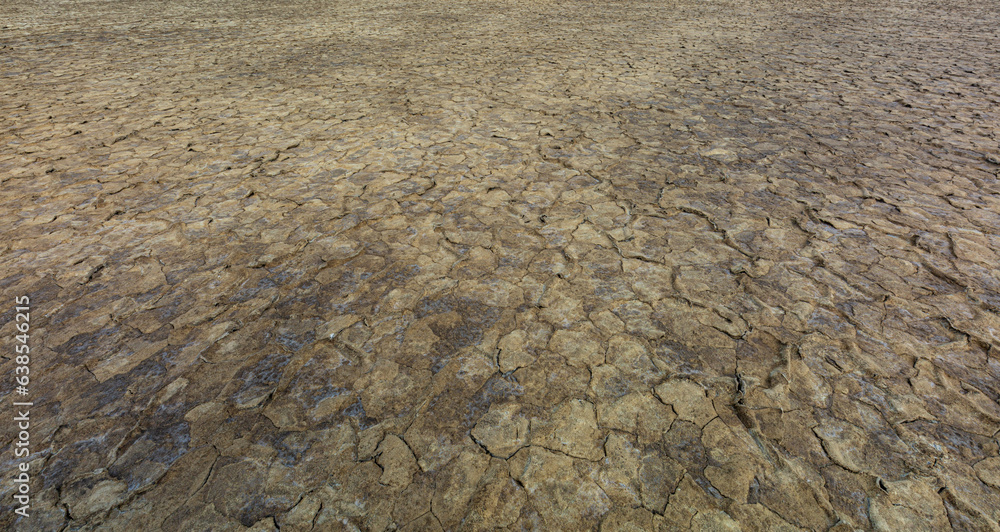 dry cracked soil surface,Panorama of cracked brown soil, barren ...