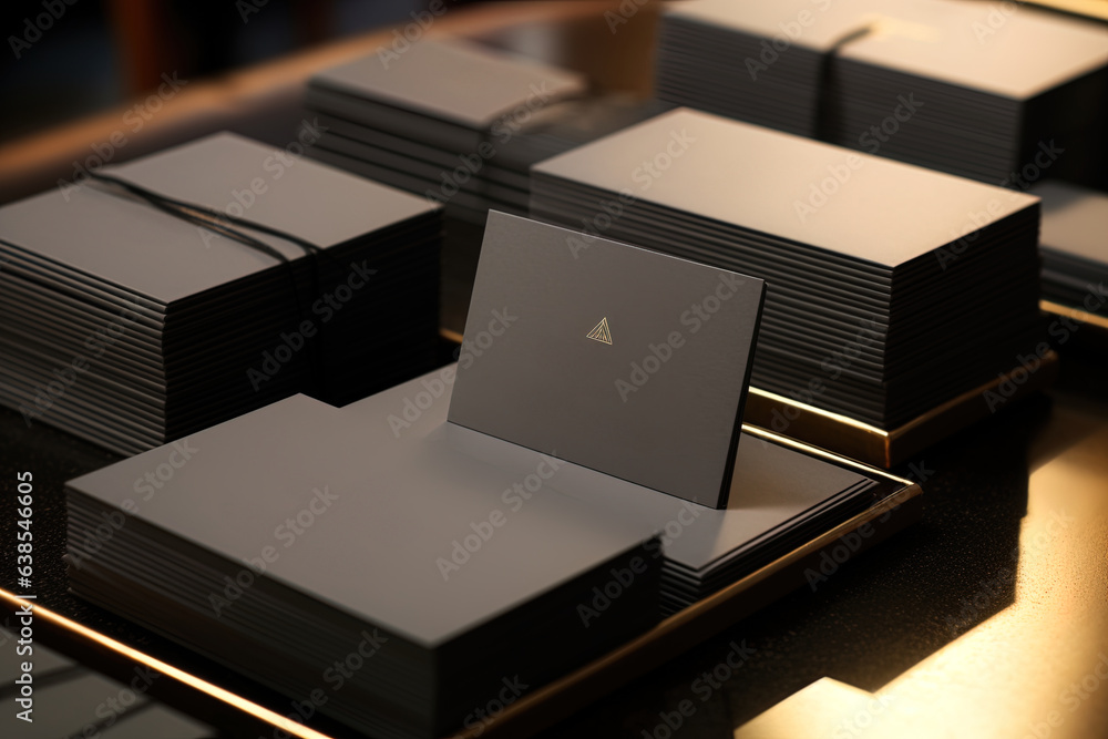Elegant business card and packaging mock up designs for business Stock ...