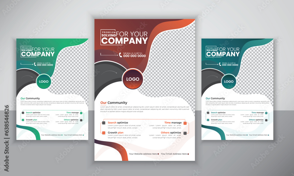 Business Flyer design A4 size corporate flyer template for marketing ...