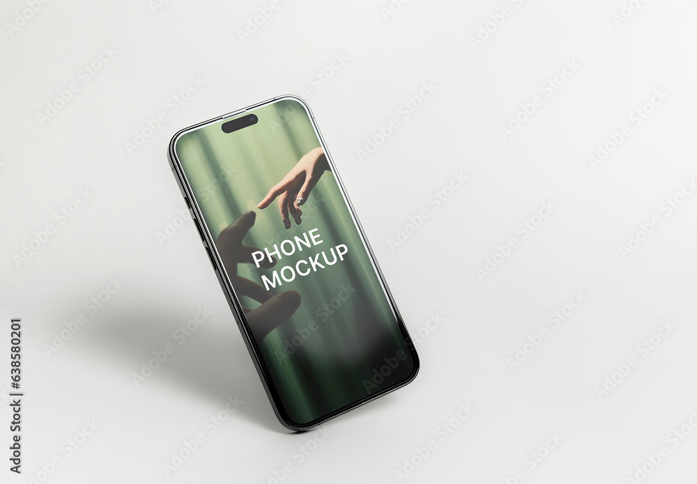 Phone Screen Mockup Template Stock Template | Adobe Stock