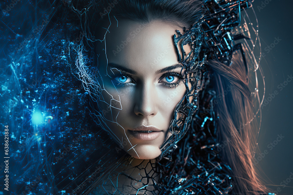 the Rise of Women in the Digital Age: Portrait of a Cyber Princess, ai ...